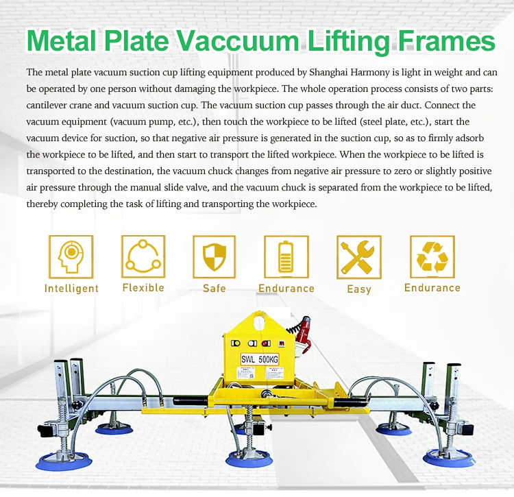 Sheet Vacuum Suction Cup Spreader Vacuum Lifter For Sheet Metal Lift ...