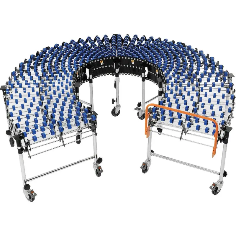 Flexible Retractable Curved Roller Conveyor for Truck and Trailer ...