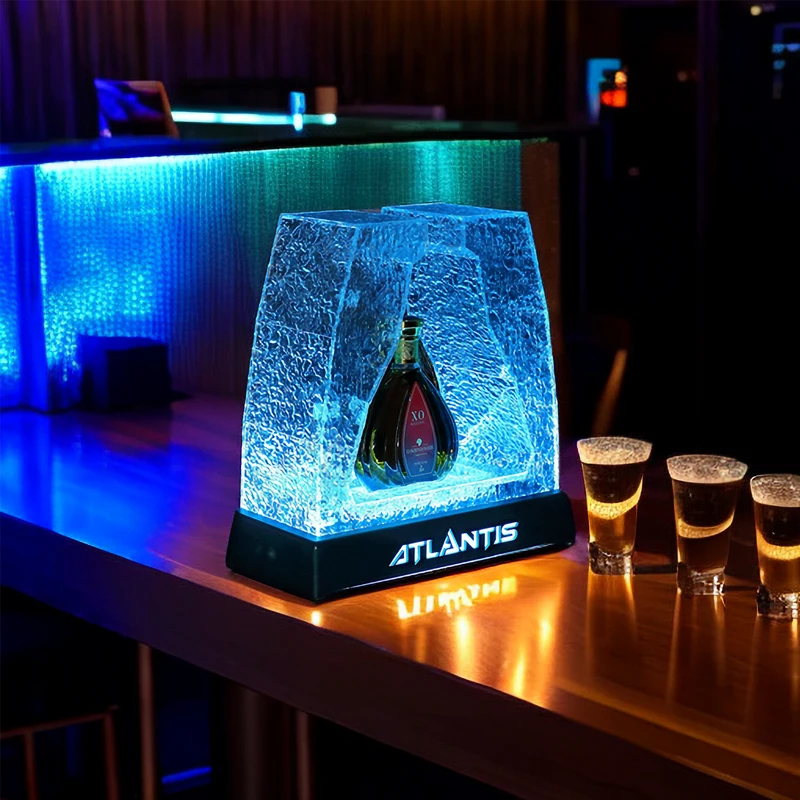 Customized Logo Bottle Presenter - LED VIP Service Glorifier