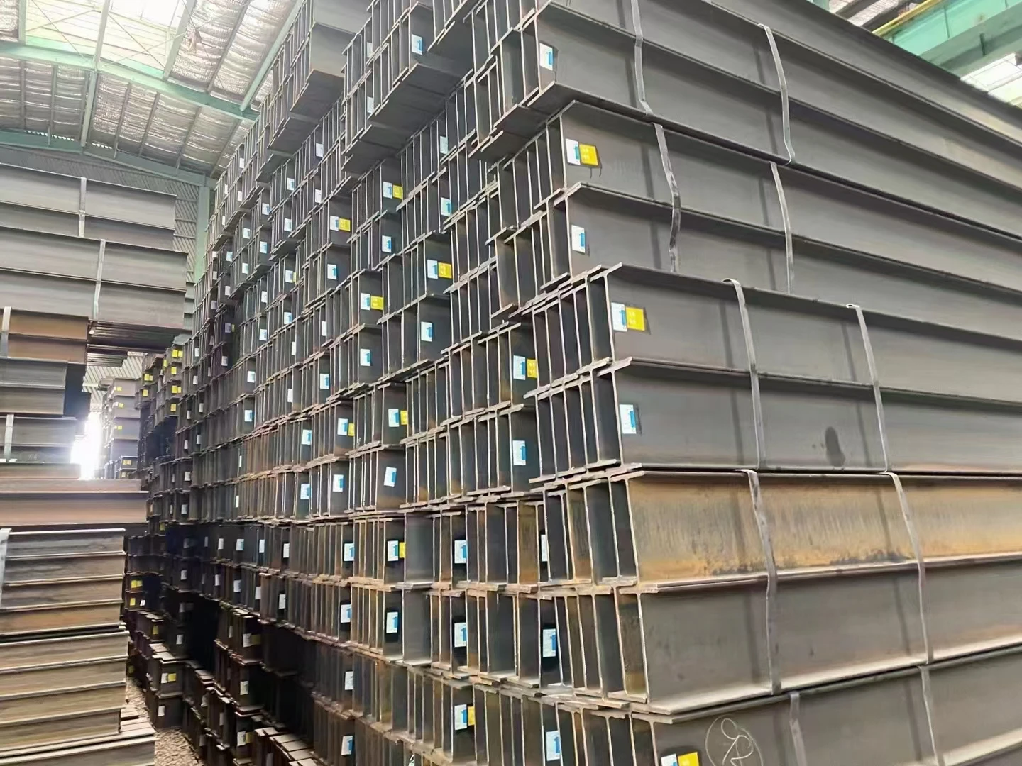 ASTM JIS EN Hot Rolled H-Beam SS400 S355JR I Beam Carbon Steel Profiles ...