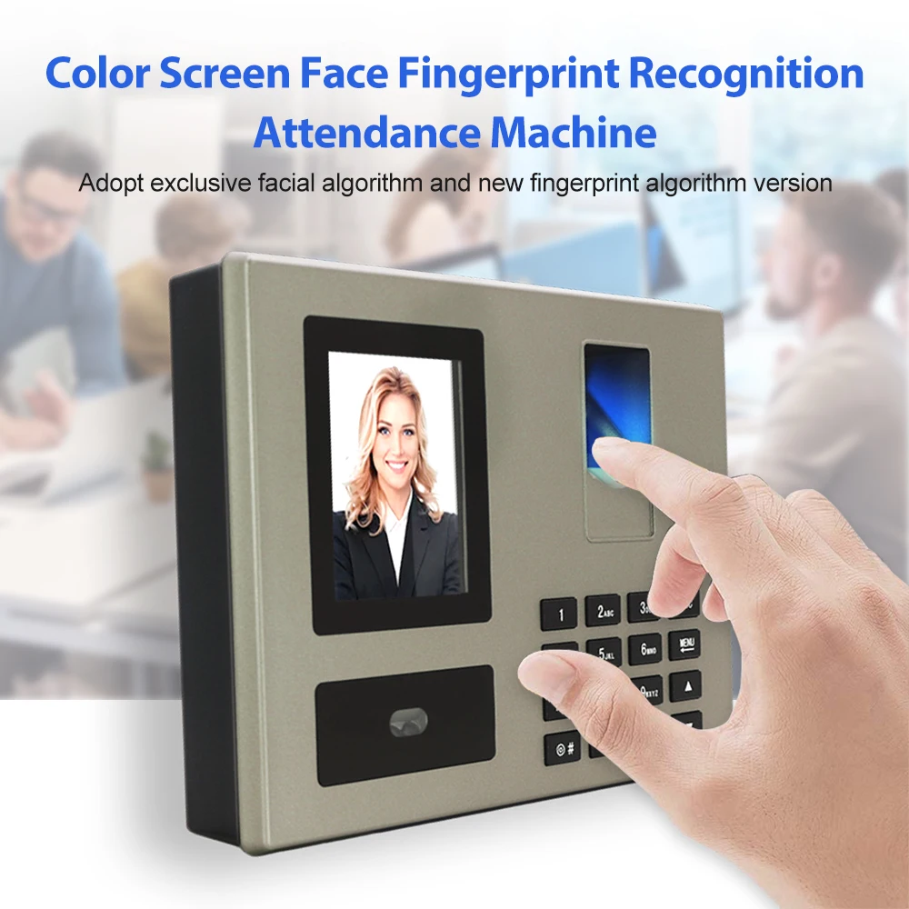 Face and Fingerprint Time Attendance Machines with Real Voice Alerts
