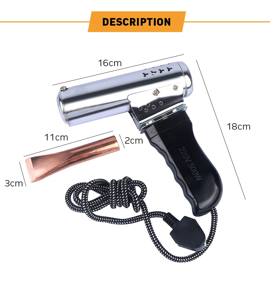 500w High Power Soldering Iron Electric Iron Gun Heavy Duty External ...