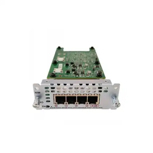 4-port Network Interface Module - Green, Gigabit Ethernet
