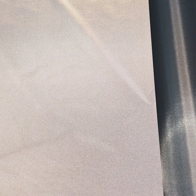 Soft Clean 100% Polyester Recycled Reflective Fabric Color Grey Retro ...