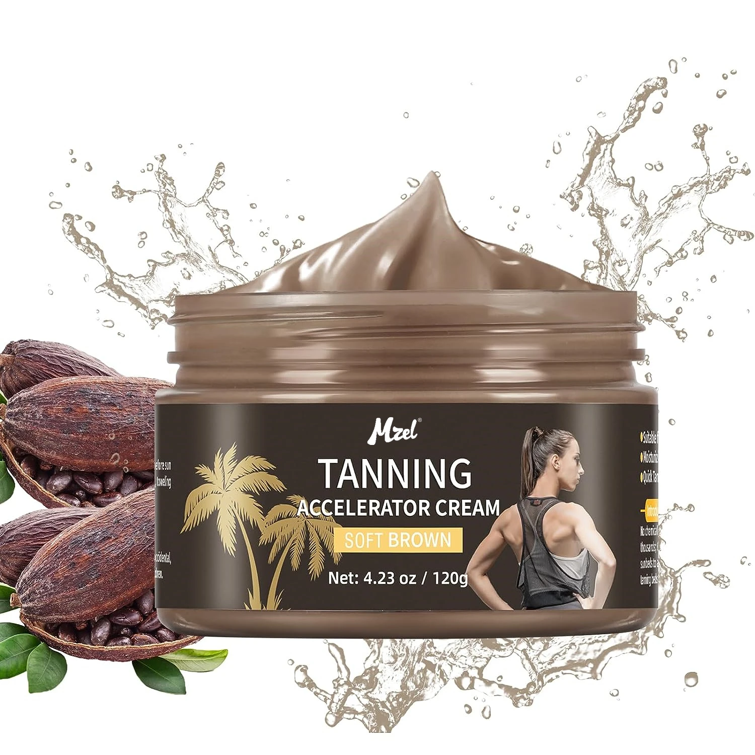 Private Label Tanning Accelerator Cream Achieve Natural Tan Skin Body Bronzing Cream for Outdoor ...