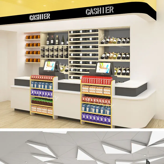 Unique Design Cashier Table Supermarket Cash Counter Convenience Store Counter - Buy Used ...