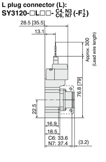 SMC Type SY3220-5LZD-M5 Pneumatic Solenoid Valves for 5/2 Way Control