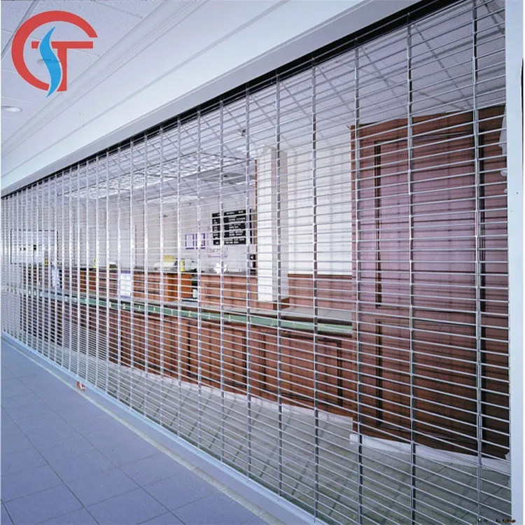 Bar Window Shutter Style Automatic Roll up Grille Doors