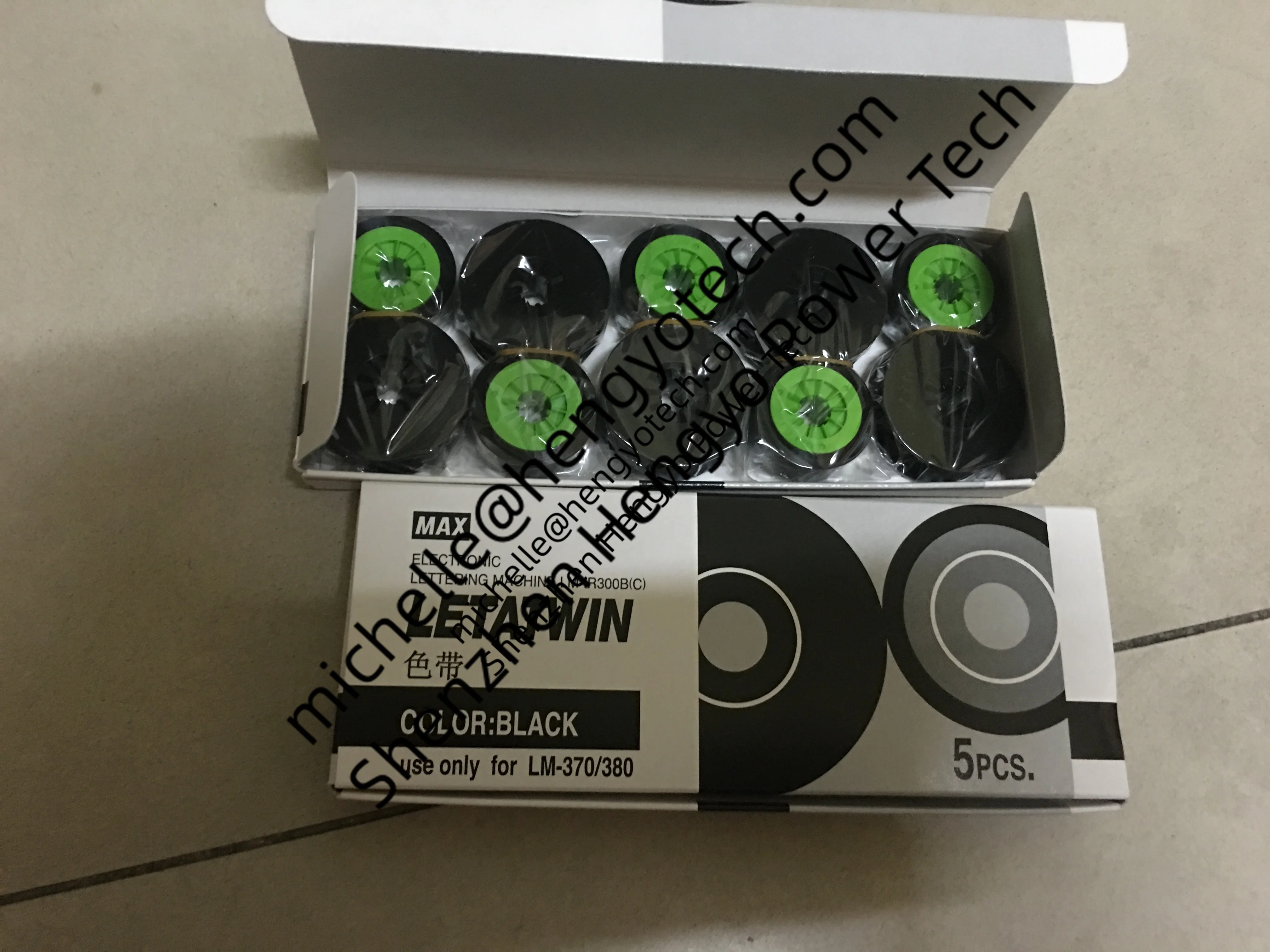 MAX Ink Ribbon LM-IR300B(C) for MAX LETATWIN Electronic Lettering Machine