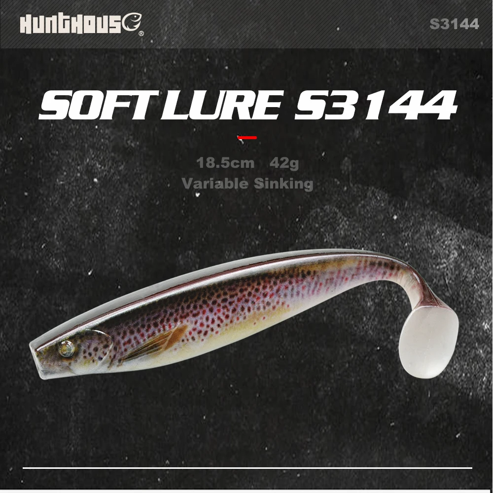 Hunt House TPR Sinking Salt Water Soft Lure Bait 18.5cm