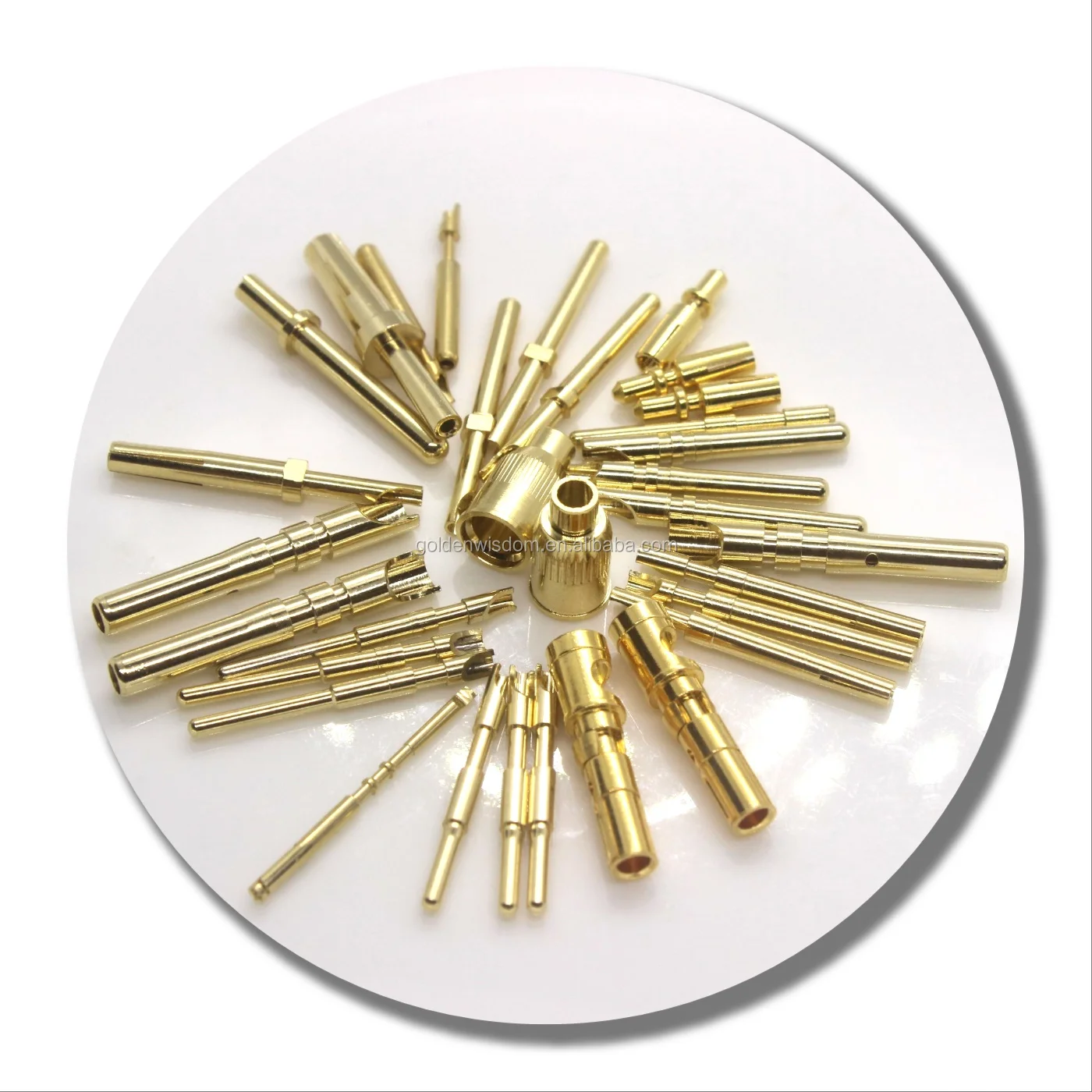 High Precision Pcb Copper Wiring Connector Male And Female Terminal Brass Pins Buy Terminal