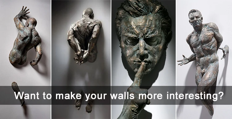 Customizable 3D Wall Sculptures - Life-Size Art Prints