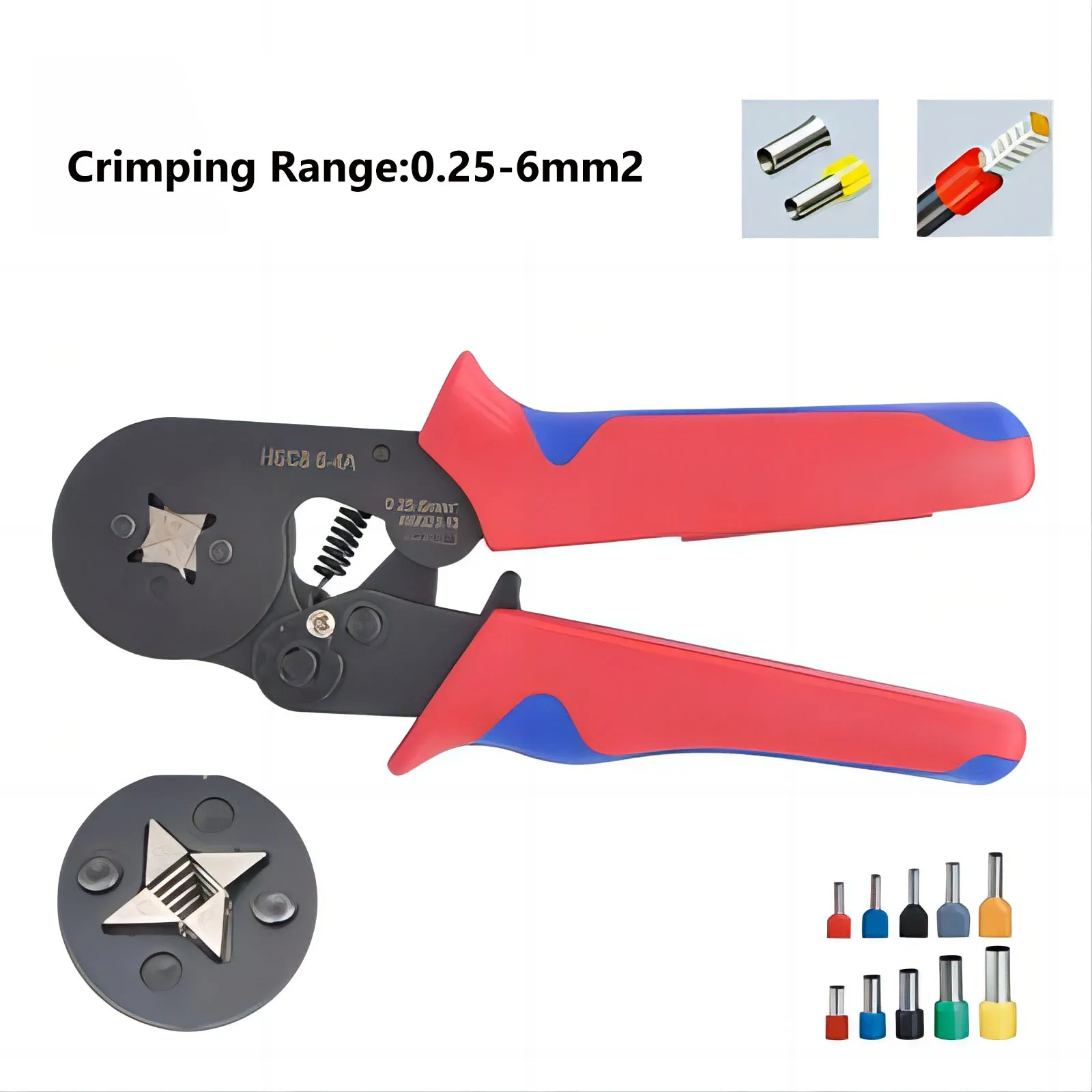 Self-adjusting Racheting Tool Hexagonal Wire Ferrule Crimping Tool ...
