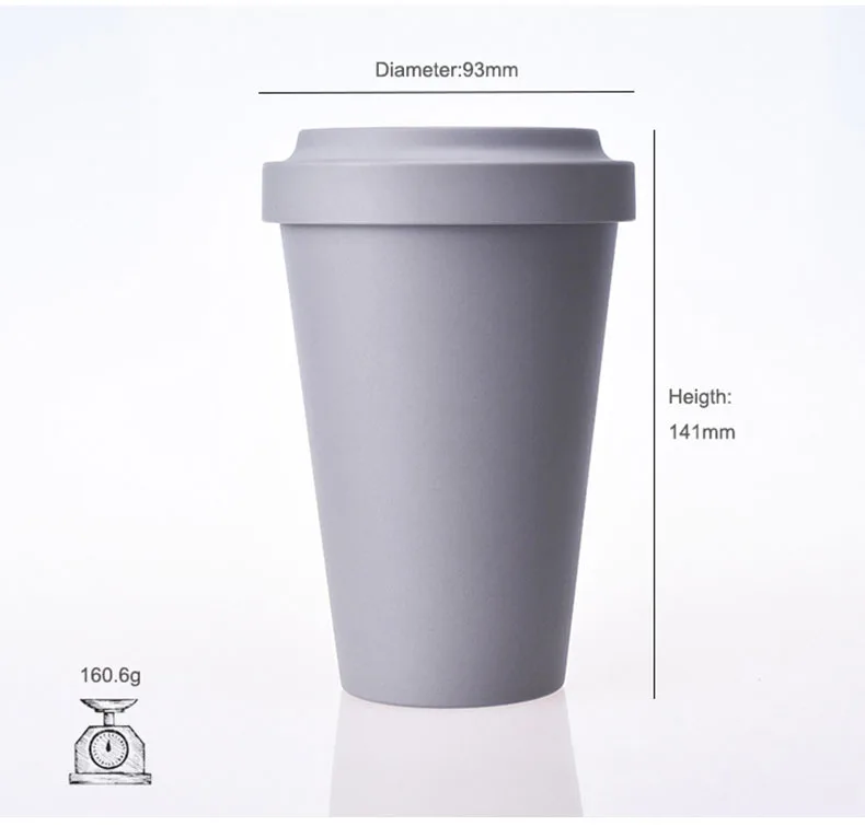 Pla Coffee Cup Water Corn Starch Poly Lactic Acid Material Cup With Lid ...