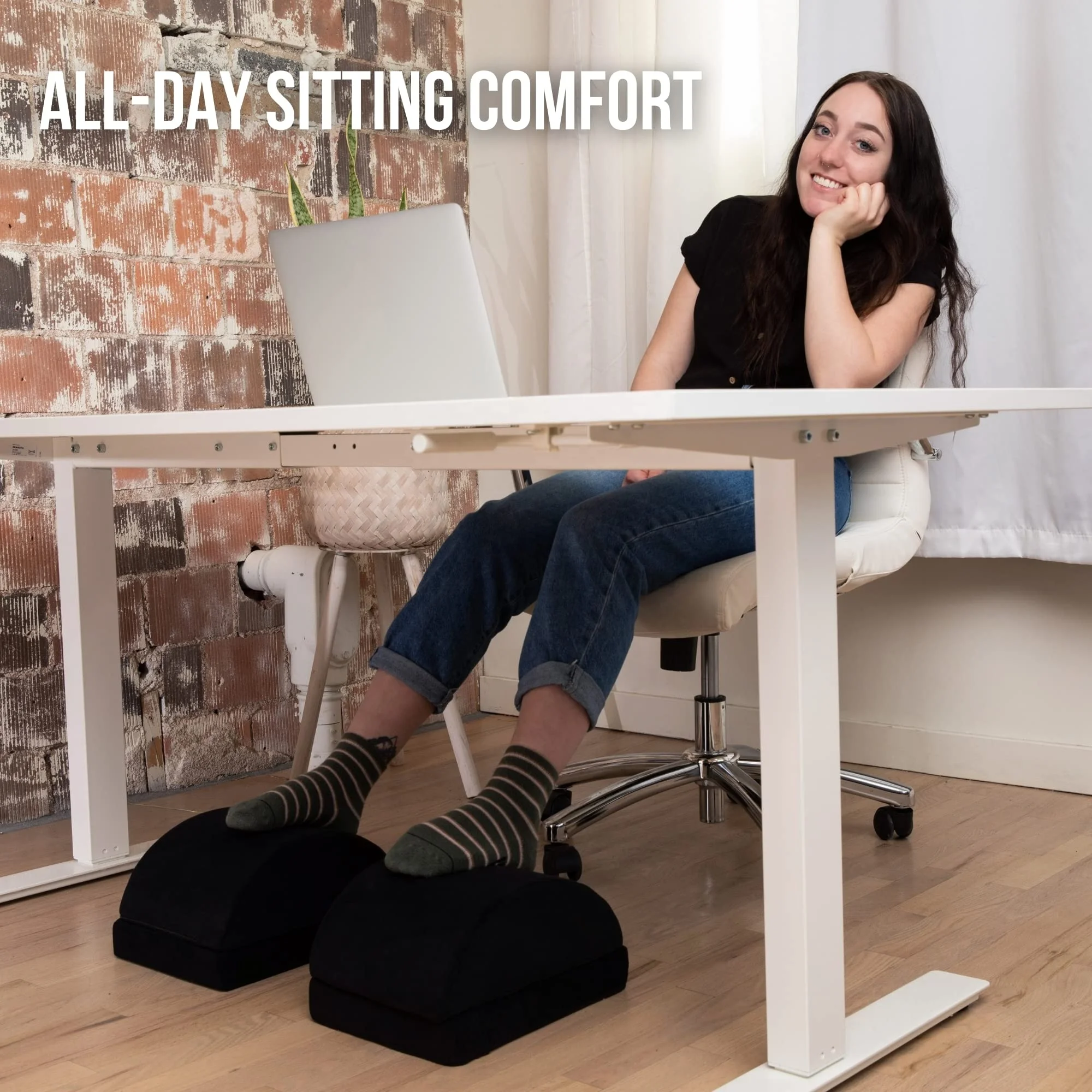 Adjustable Memory Foam Foot Rest for Under Office Desk - OEM