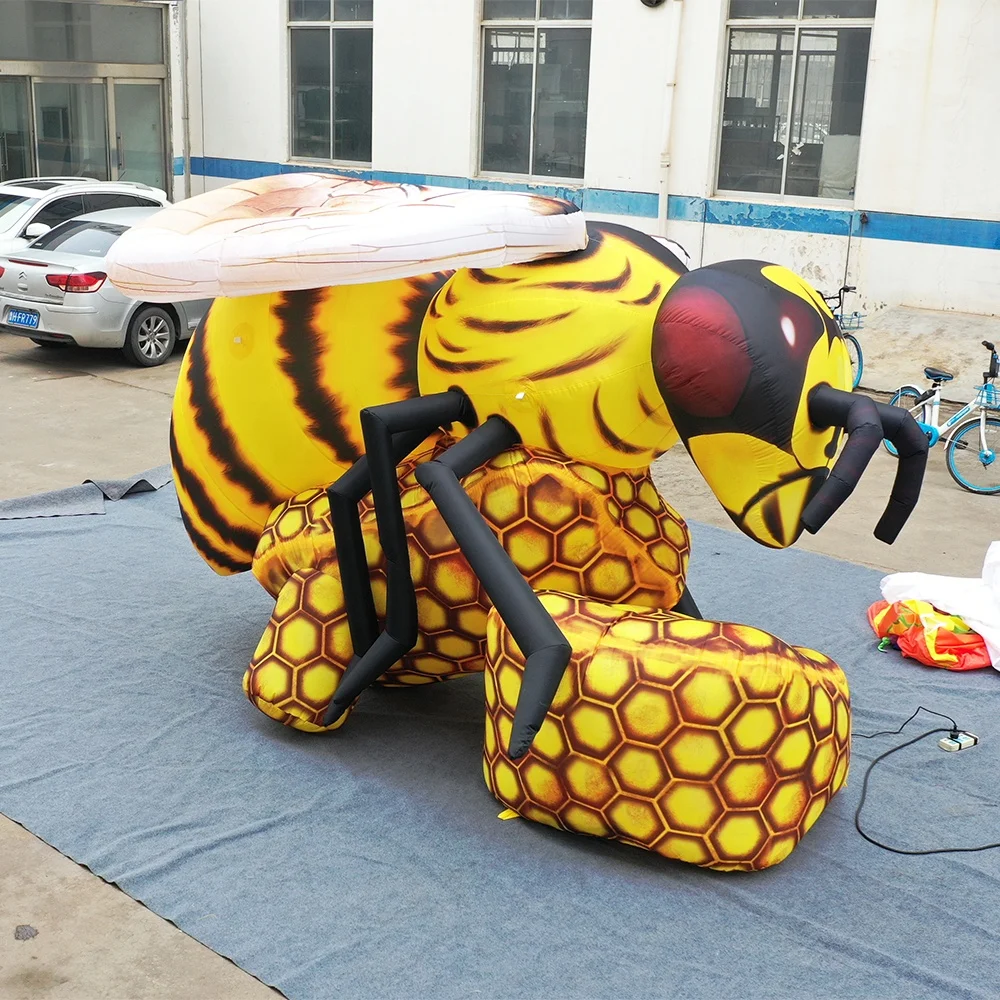 Customized Animal Inflatable Bee Cartoon Insect Character Honeybee Doll ...