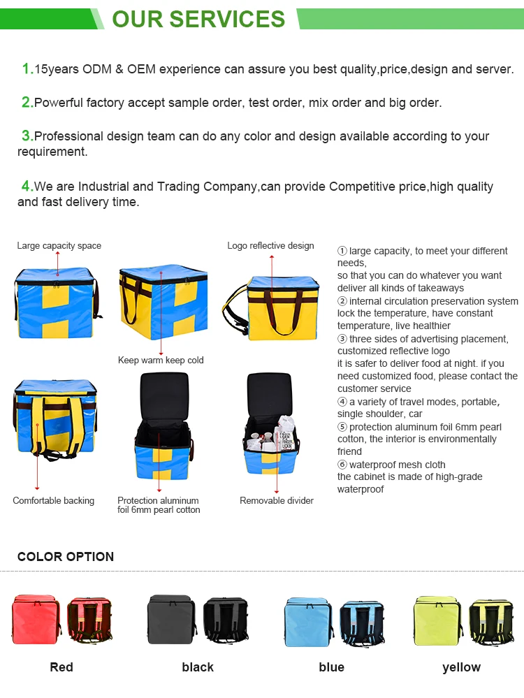 Insulated Food Delivery Bag Thermal Food Delivery Backpack Just Eat ...