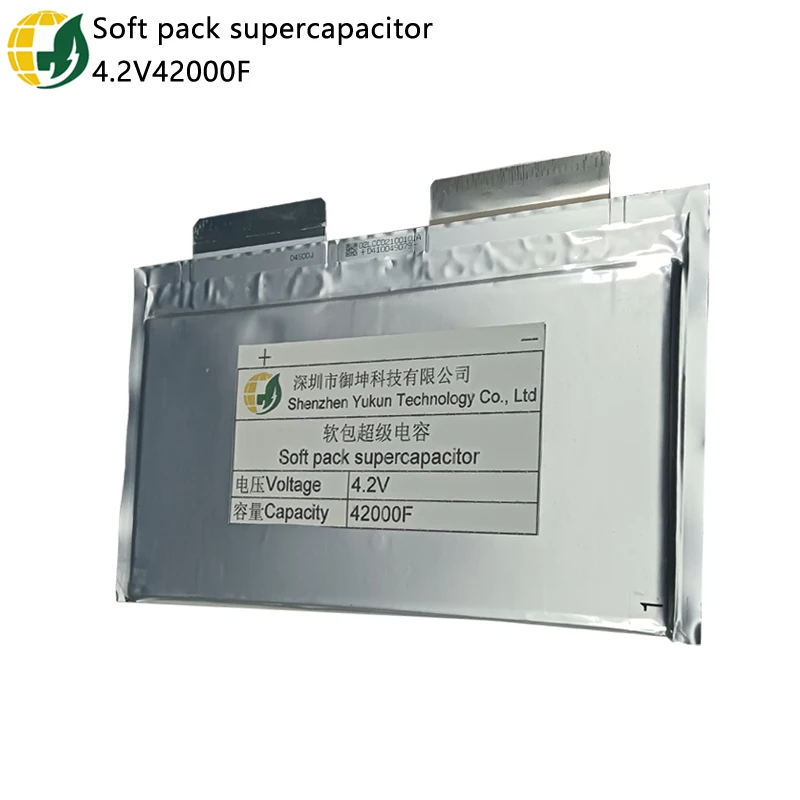20000 Cycles YKY Graphene Supercapacitor Pouch 4.2V42000F20AH