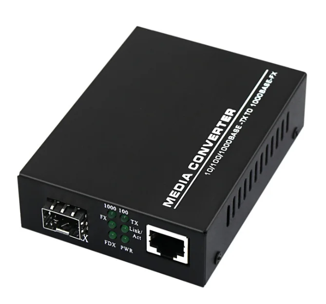 Factory Direct Fiber Optic Media Converter 10/100m/1000m Rj45 Sc Llf ...