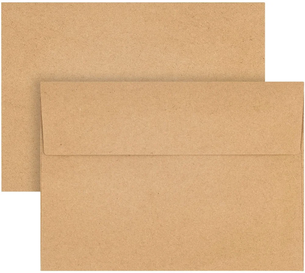 Custom Envelopes 4x6 Inch - Kraft Paper Invitation Postcards