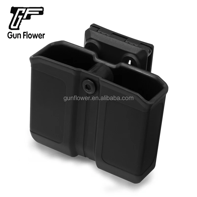 Universal Double Magazine Pouch With Belt Clip Magazine Holder Fit 9mm ...