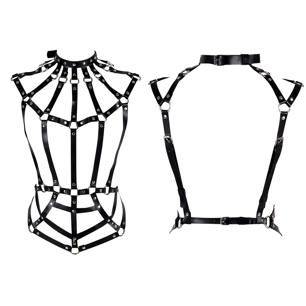 Goth Harness Leg Bondage Prom Dress Erotic Accessories Adjustable ...