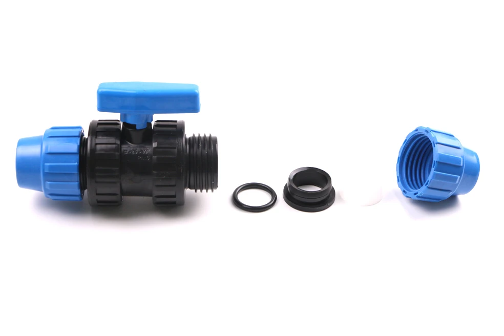 PP Ball Valve PN16 LDPE HDPE Pipe - Drip Irrigation Solutions
