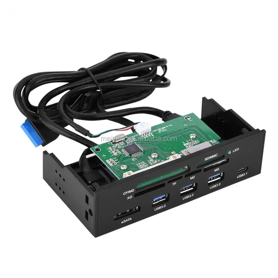 Card Reader 5.25 Inches Multifunction Internal Card Reader Dashboard Pc ...