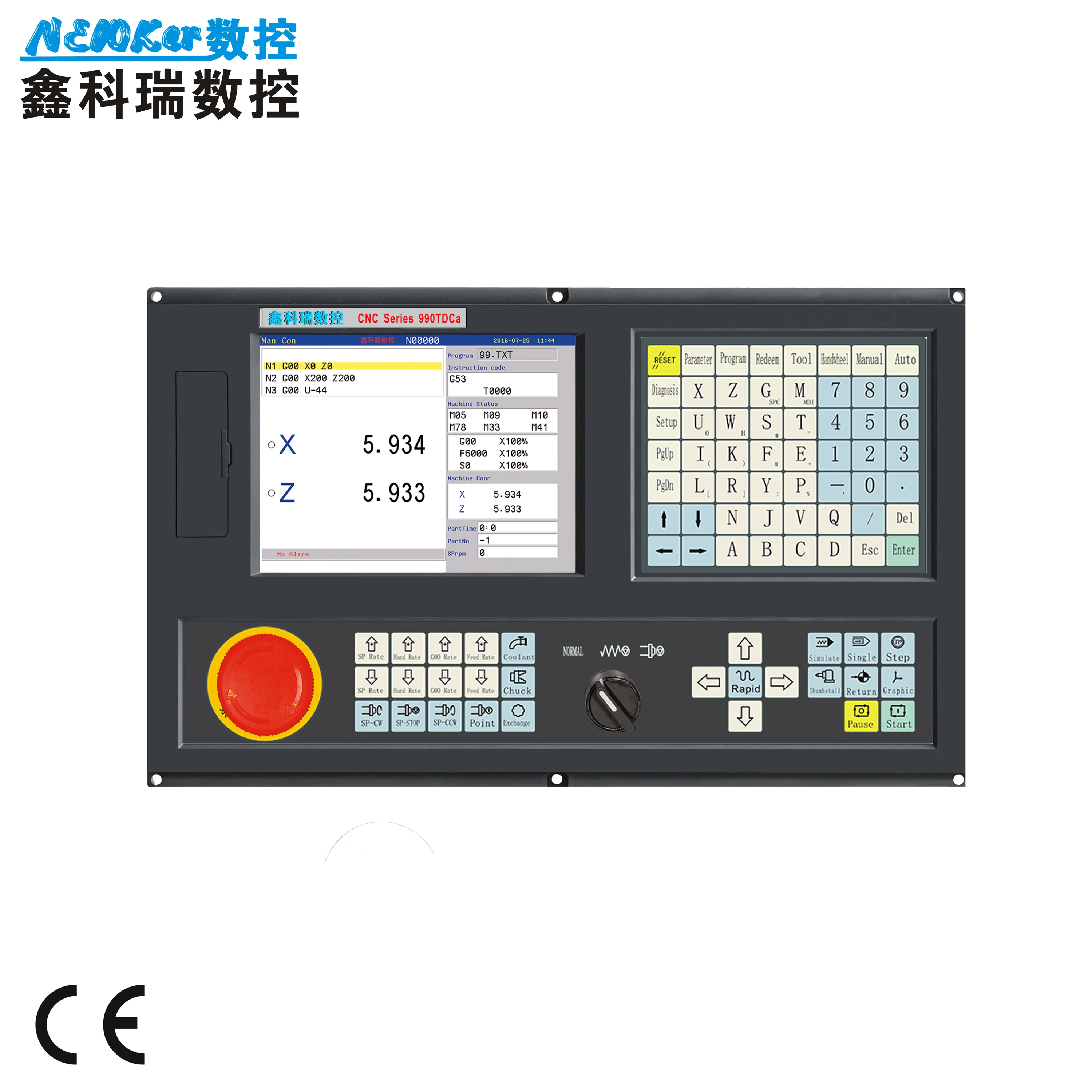 Delta Cnc control unit 2 axis NEW990TDca-2 turning lathe controller ...