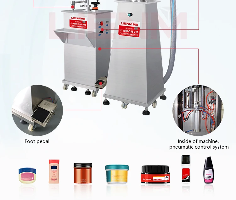 Vertical Type Semi Automatic Ointment Filling Machine