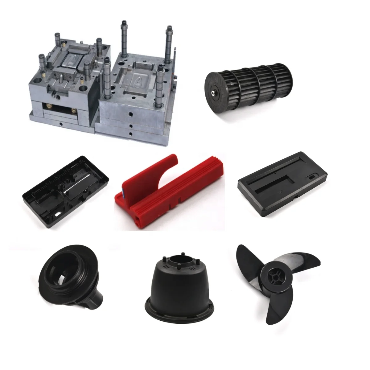 Custom Cnc Plastic Injection Molding Molded Rapid Prototype Plastic Gun ...