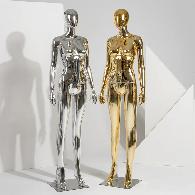 Luxury Full Body Gold Mannequins for Sexy Clothing Display
