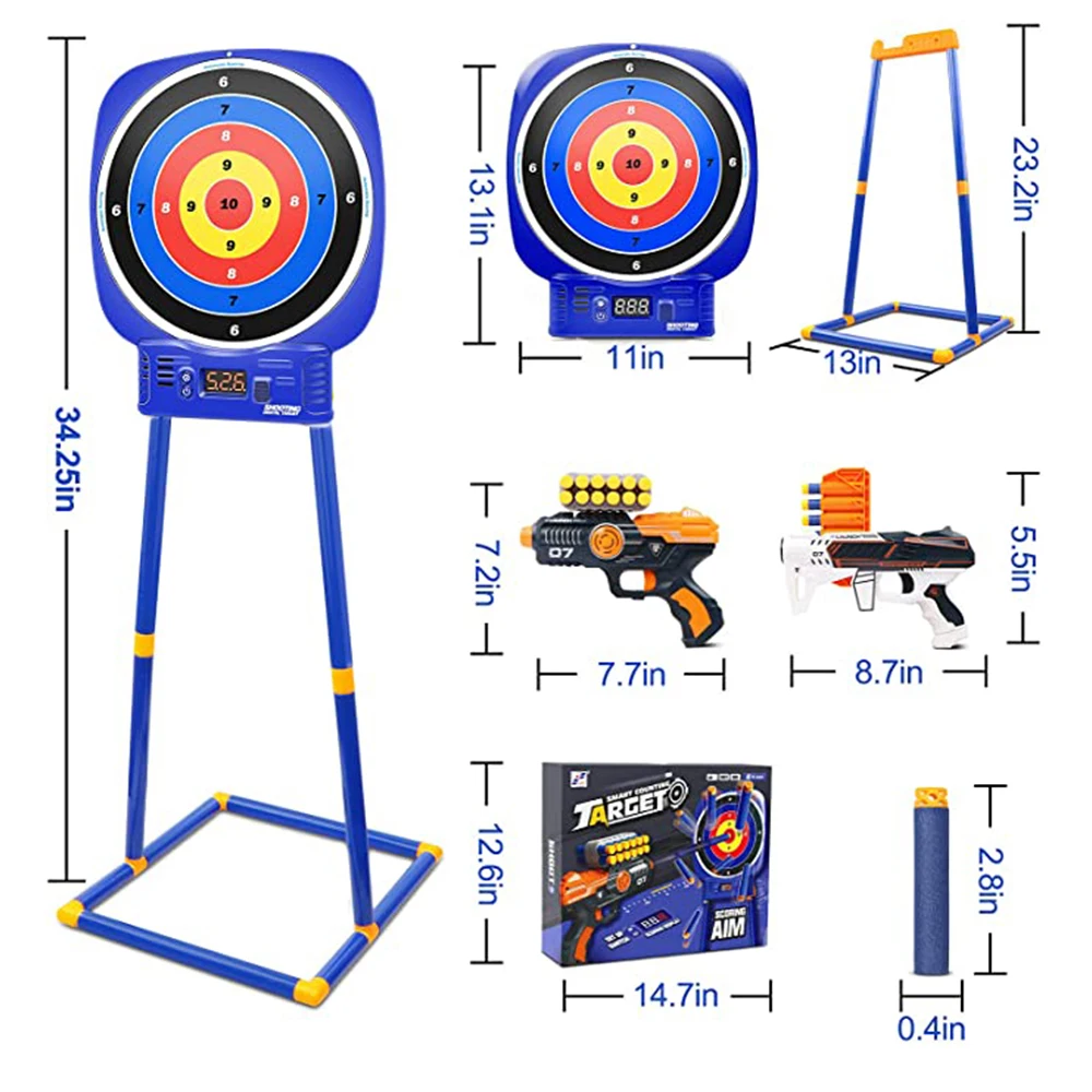 Electronic Scoring Shooting Target Electric Voice Target with Bracket ...