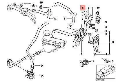 Auto Spare Parts Heater Hose Water Pipe 64218409066 for BMW X5 E53 ...