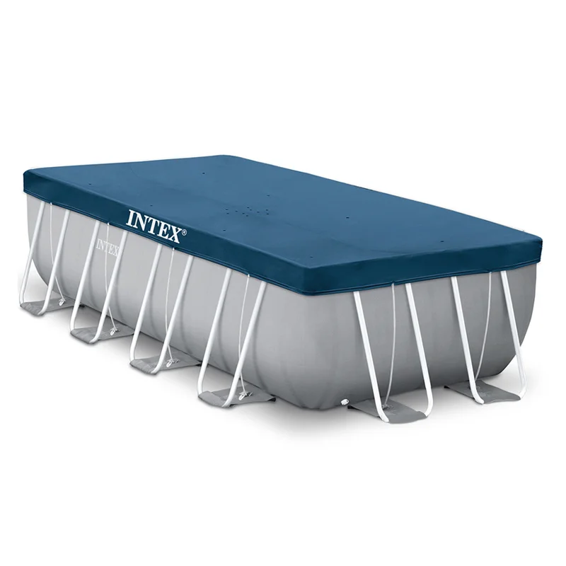INTEX 26792 Rectangular Steel Frame Pool - Perfect for Backyard