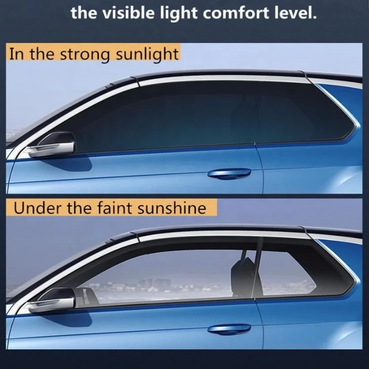 2020 Smart Film Smoke Black Photochromic Car Tint Film