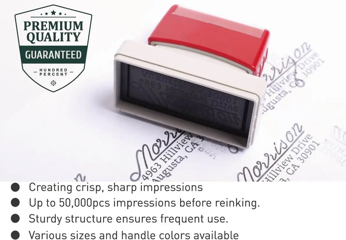 Dual Foam Pre Inked Stamp - Customized Address Stamps