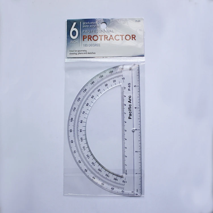 6 Inch Clear Plastic Protractor - Buy 6 Inch Protractor,6 Inch Plastic ...