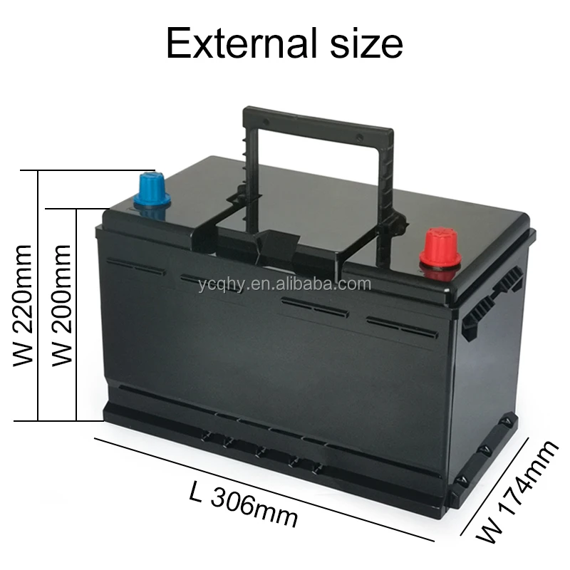 Car Battery Box 12V 70Ah 80Ah Plastic Case for 12V Car Starter Battery ...