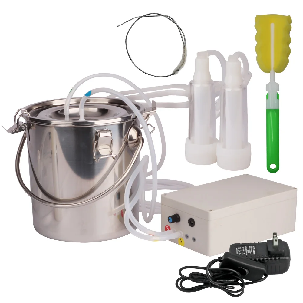 5L Electric Pulse Adjust Speed Automatic Stop Goat Milking Machine