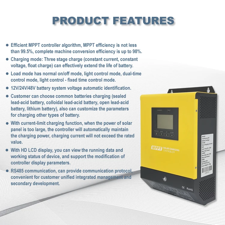 48v/60a 100a Mppt Controller And Three-phase Inverter Output For Solar ...