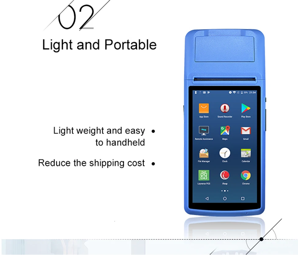 M-1 Handheld Android Pos Terminal with Barcode Scanner