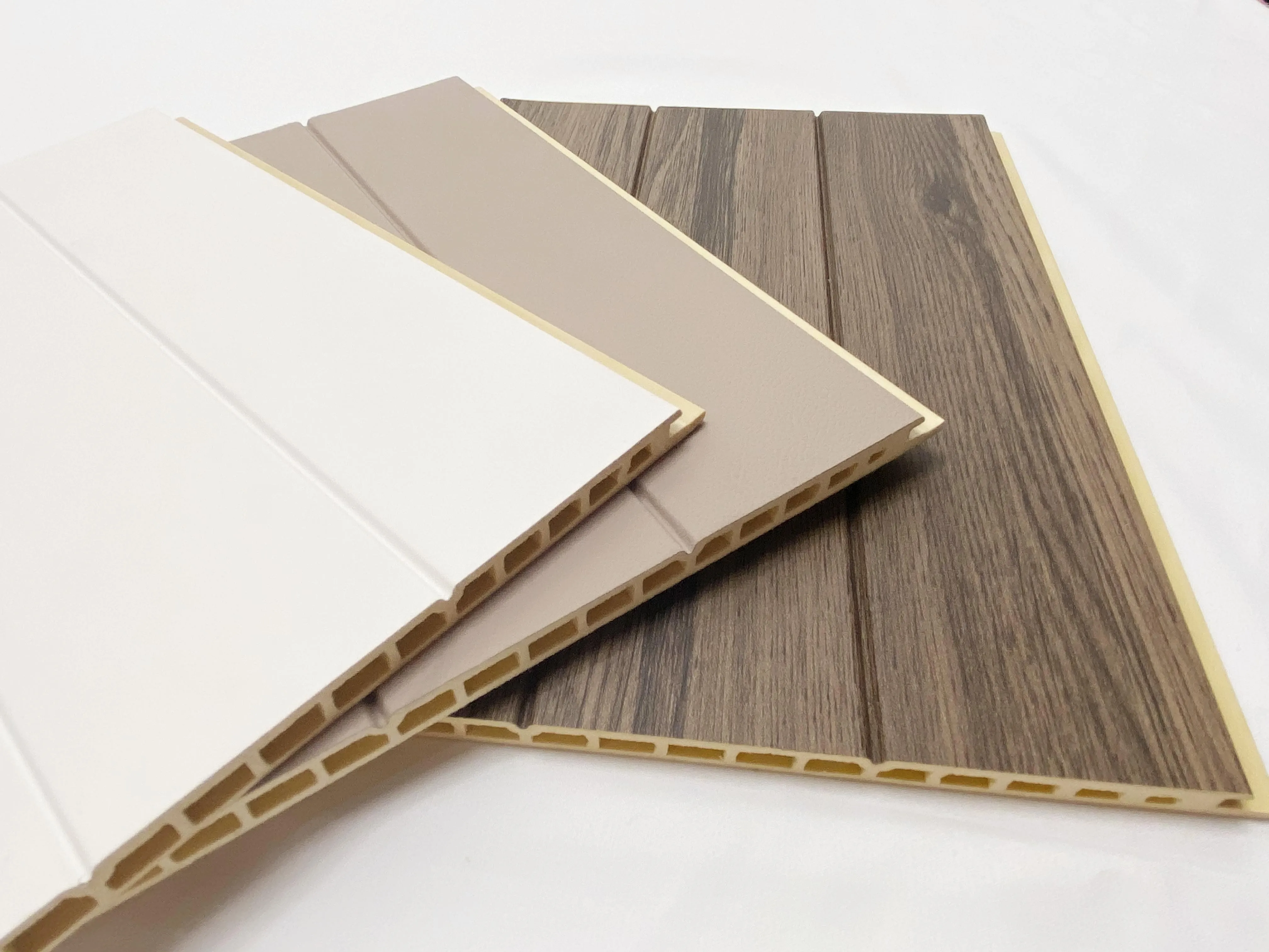 Durable Wood Grain Interior PVC Wall Panels - 3D Cladding