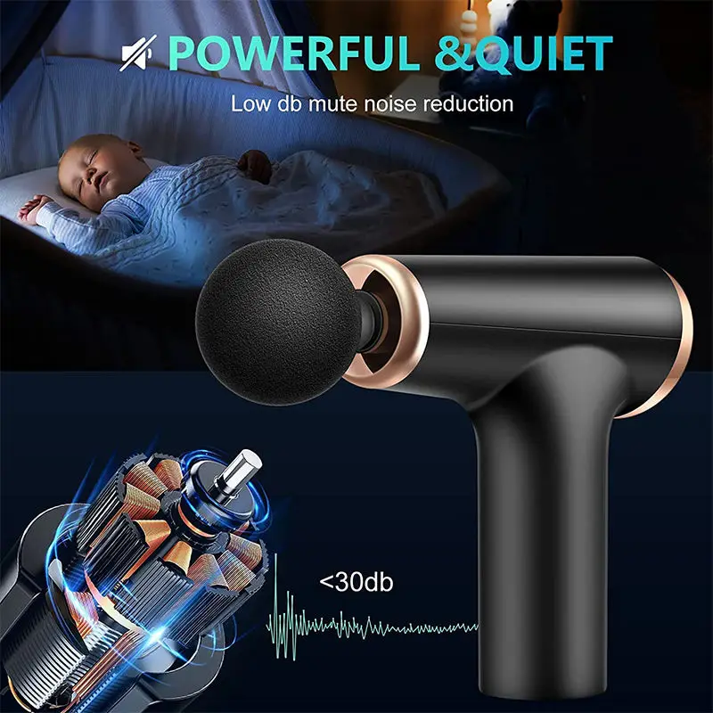 2023 Cheap Mini Fascial Gun Massager Pocket Size Massage Gun Mini ...