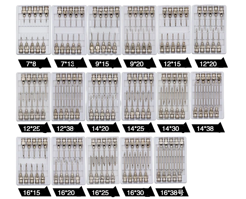Stainless Steel Veterinary Syringe Needles - Reusable