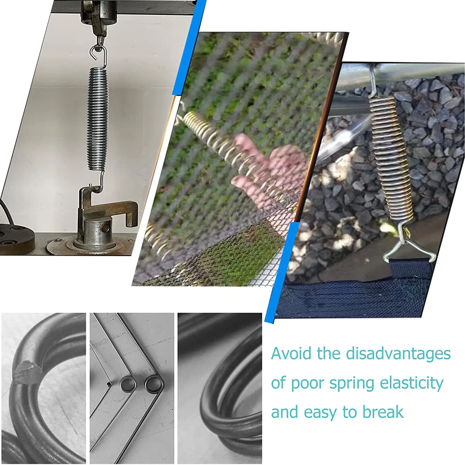 Stainless Steel Trampoline Spring, Heavy-duty Wire Spring Tension ...