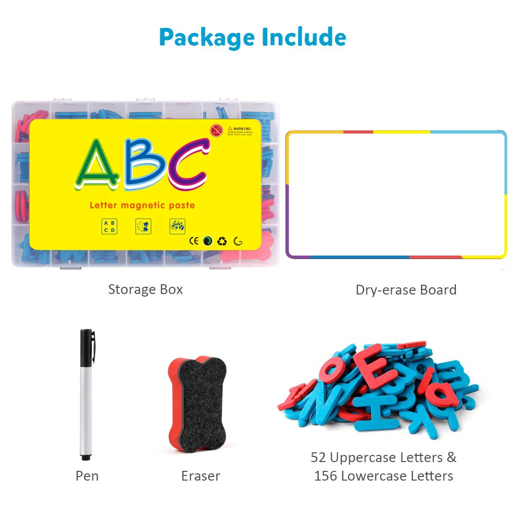 Alphabet Magnetic Letters For Kids With Magnetic Board Classroom & Home ...