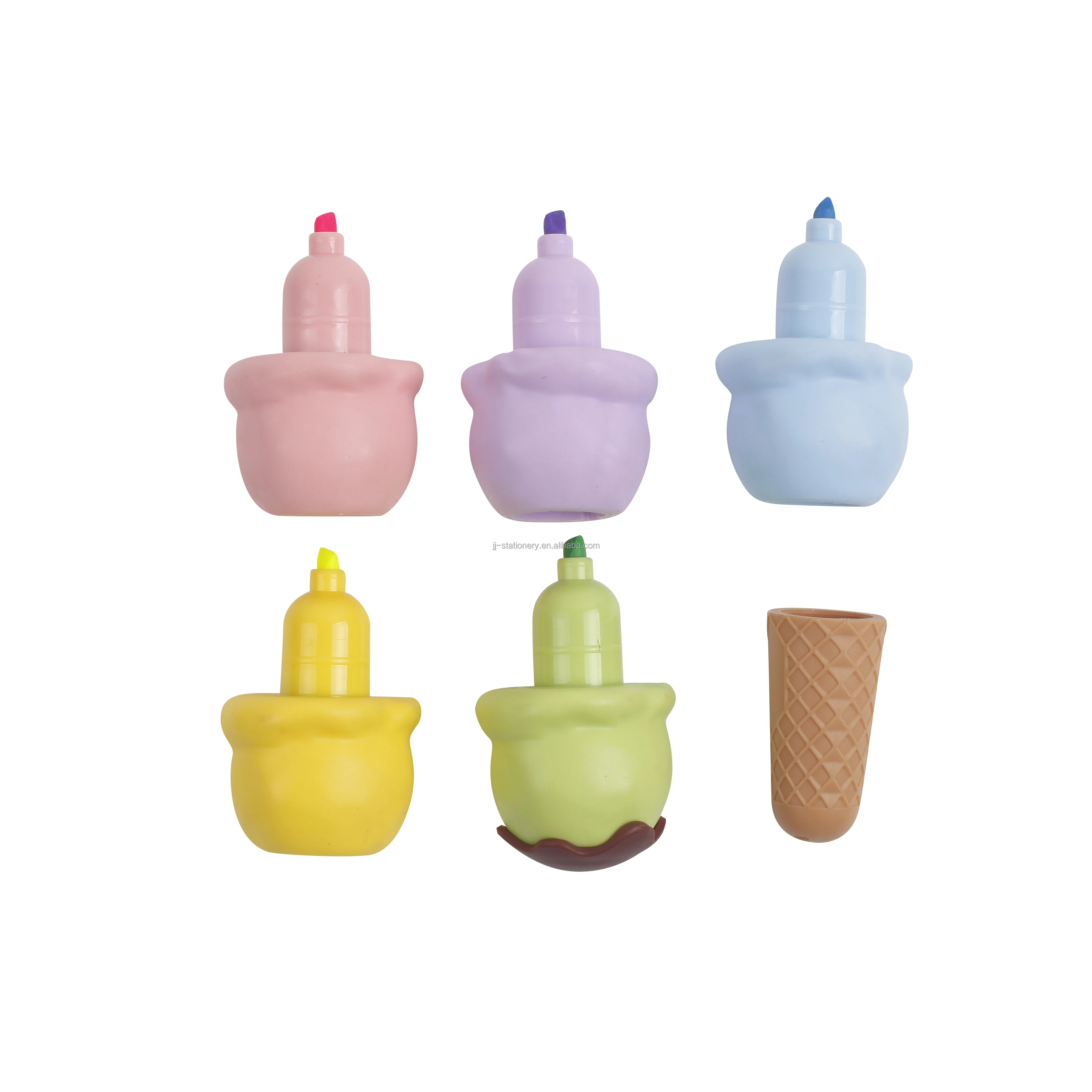 H-tone Stackable Highlighter Cute Animal Shape Cute Mini Highlighter ...