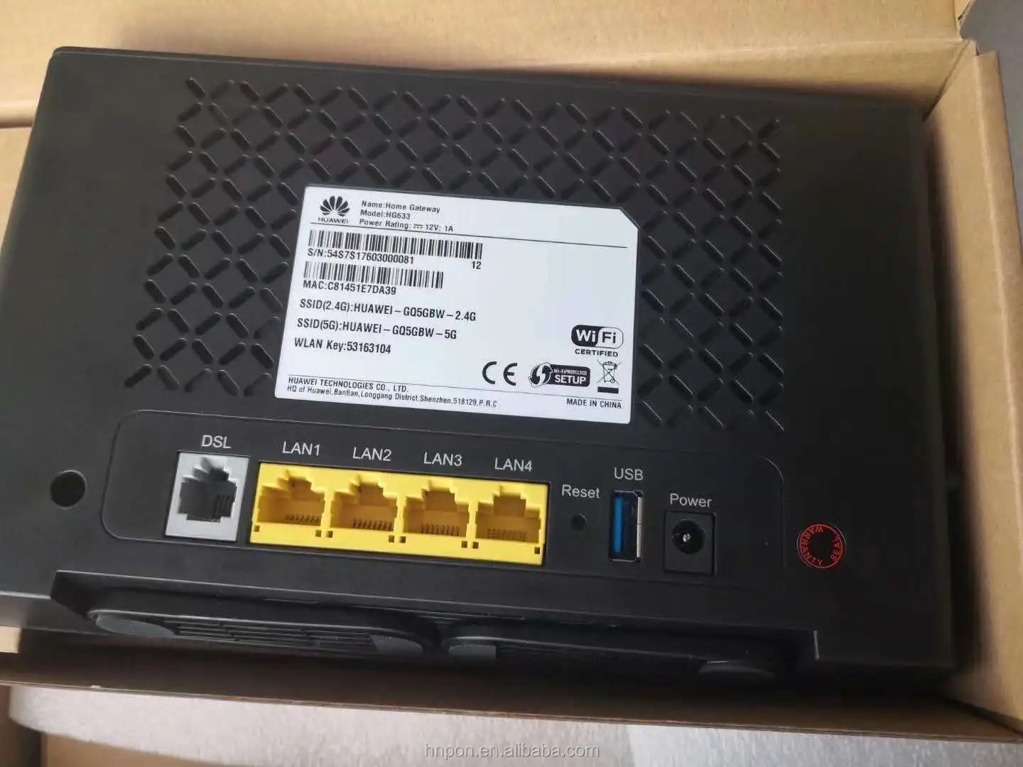 Original Huawei Adsl/vdsl English Version Hg633 11ac 5g Ac Wifi Huawei ...