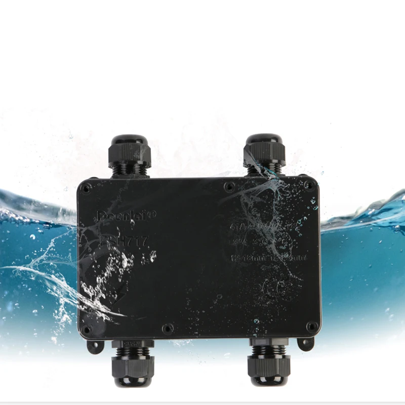 Big Junction Box Ip68 Waterproof 4 Holes M32 Gland Electrical Connector ...